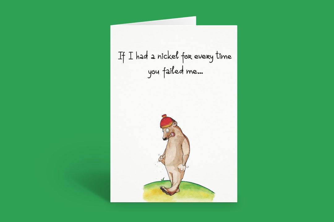 Disappointment Surprise - Funny Thank You Card | Thinking of You Card ...