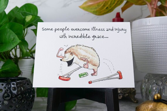 Please Feel Better Soon Funny Get Well Soon Card | Etsy