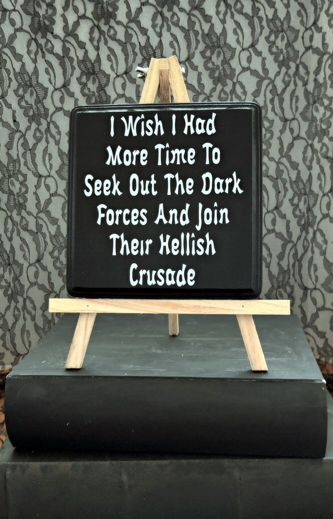 Gothic Wood Sign, Addams Family, Morticia, Goth Wall Art, Gothic Shelf ...