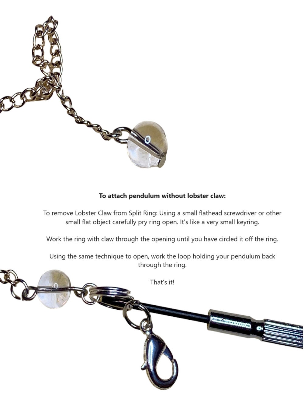 Pendulum Chain Replacement Silver - Etsy