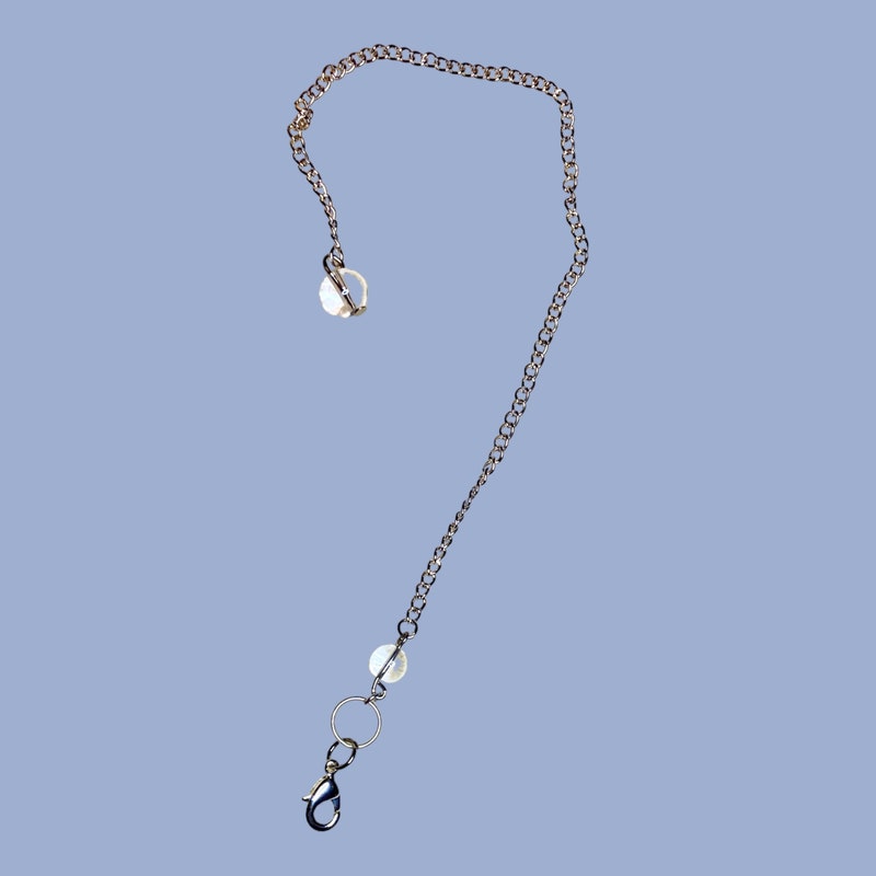 Silver and Purple Chain - Etsy