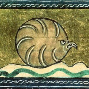 Medieval Art Angry Oyster Digital Embroidery File Instant Download - Etsy