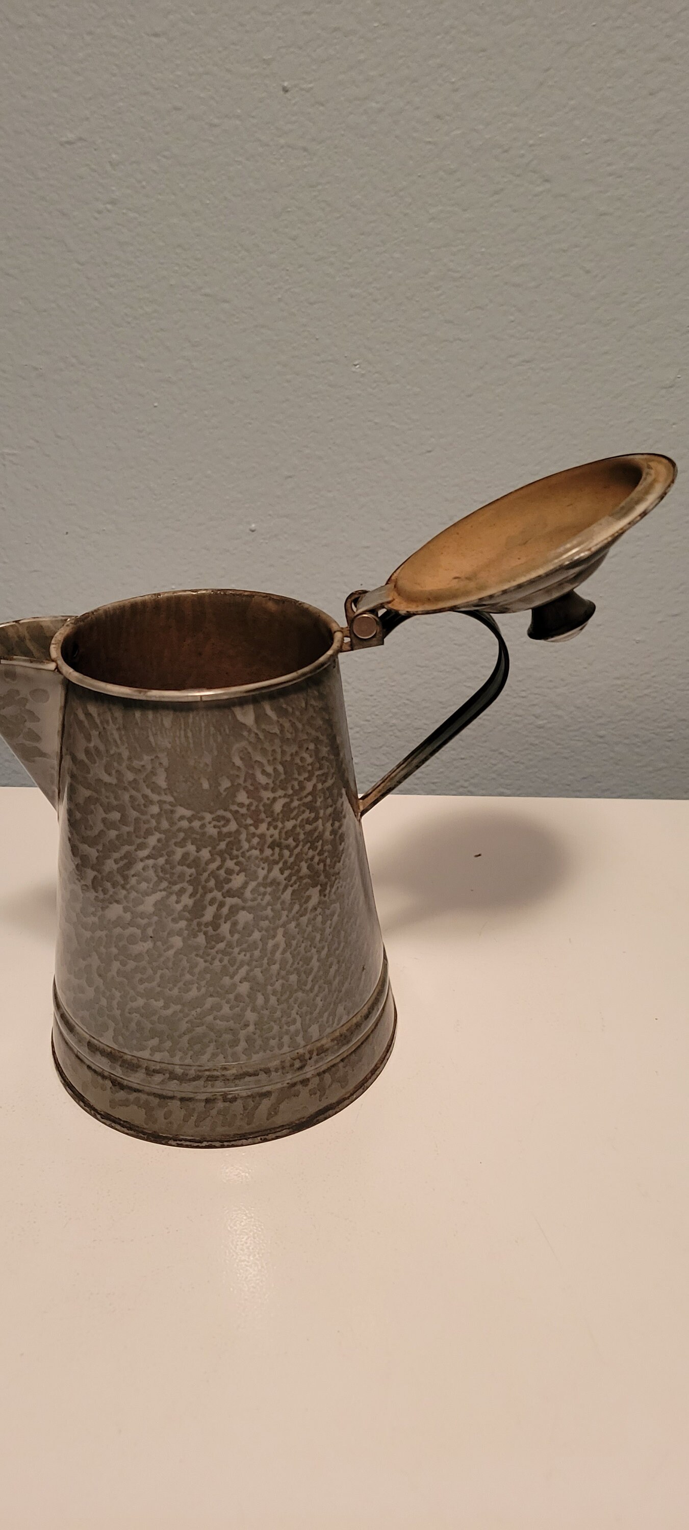 Vintage Small Enamel Coffee Pot - Etsy