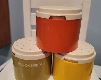 Vintage Stackable Tupperware Spice Shakers - Etsy