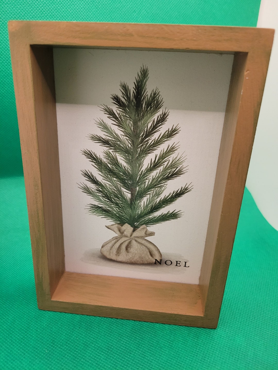 Pine Tree Art With Wood Frame - Etsy
