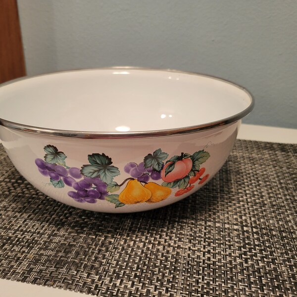 Enamel Mixing Bowl - Etsy