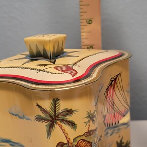Covered Vintage Metal Cookie / Cracker Tin - Etsy