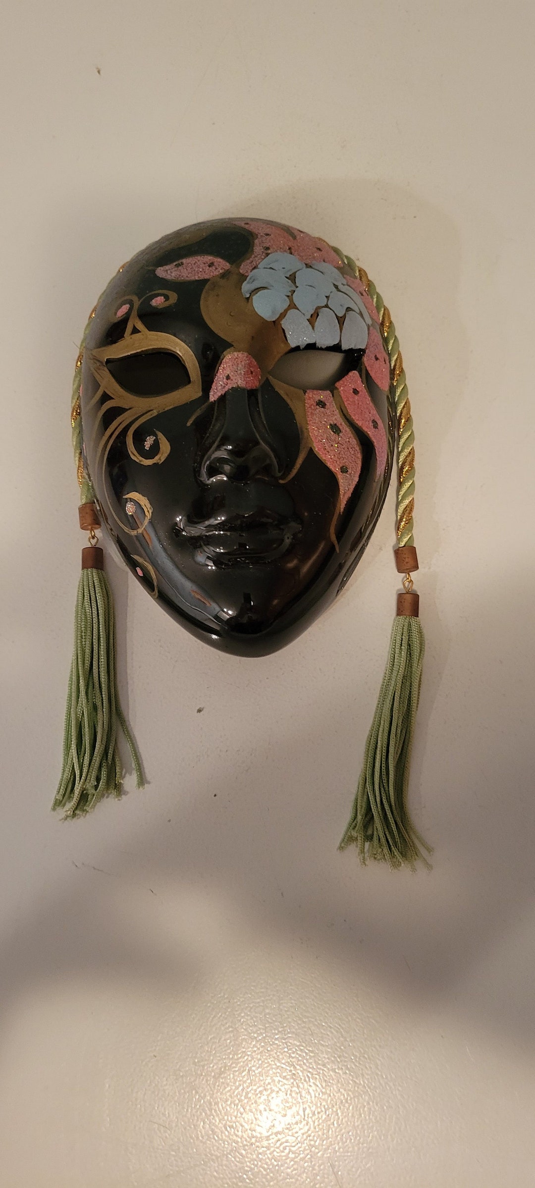 Mardi Gras Ceramic Hand Painted Mask - Etsy