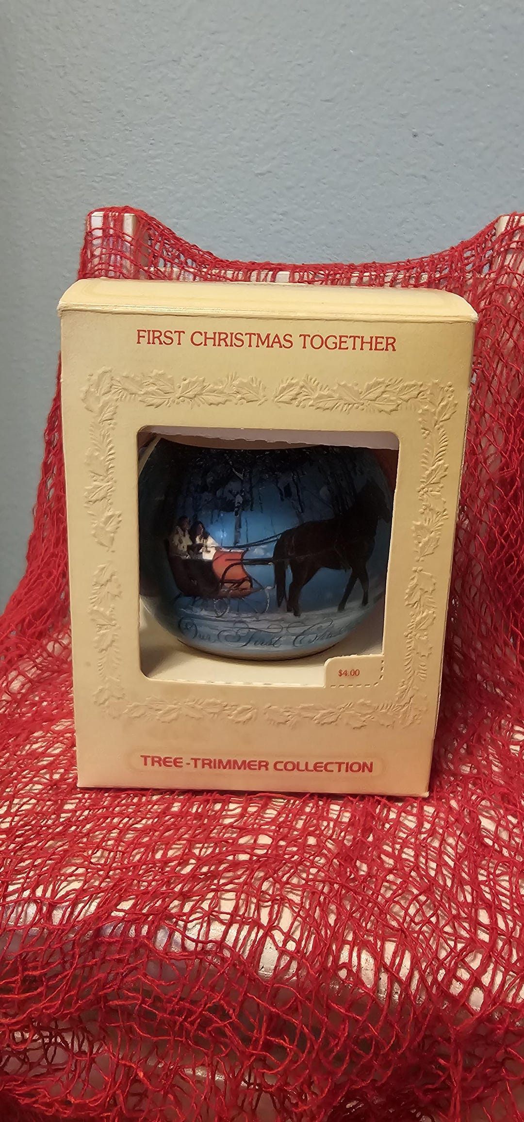 Hallmark Ornament 1980 "our First Christmas Together" Vintage Bulb - Etsy