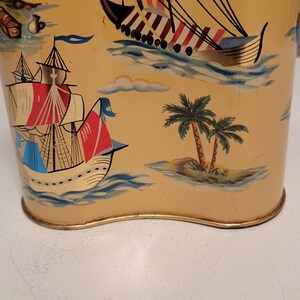 Covered Vintage Metal Cookie / Cracker Tin - Etsy