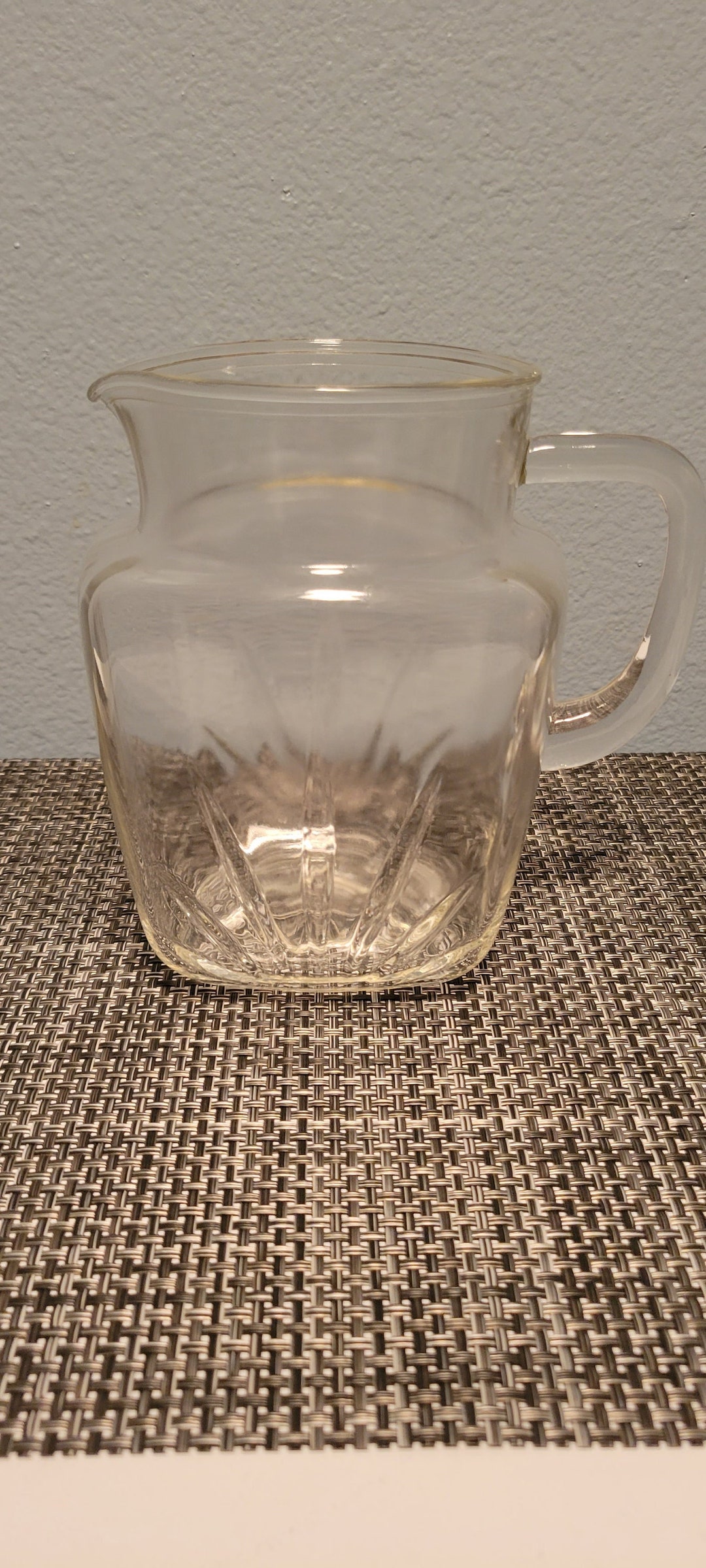 Vintage Federal Glass Pitcher - Etsy