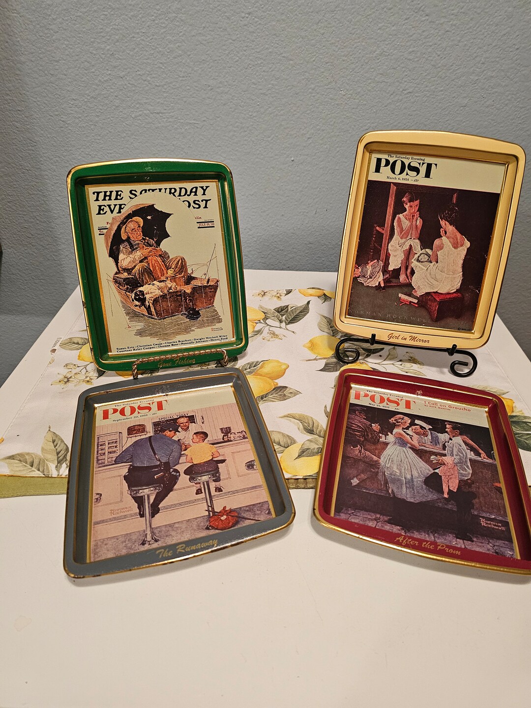 Norman Rockwell Vintage Saturday Evening Post Collectors Series Set of ...