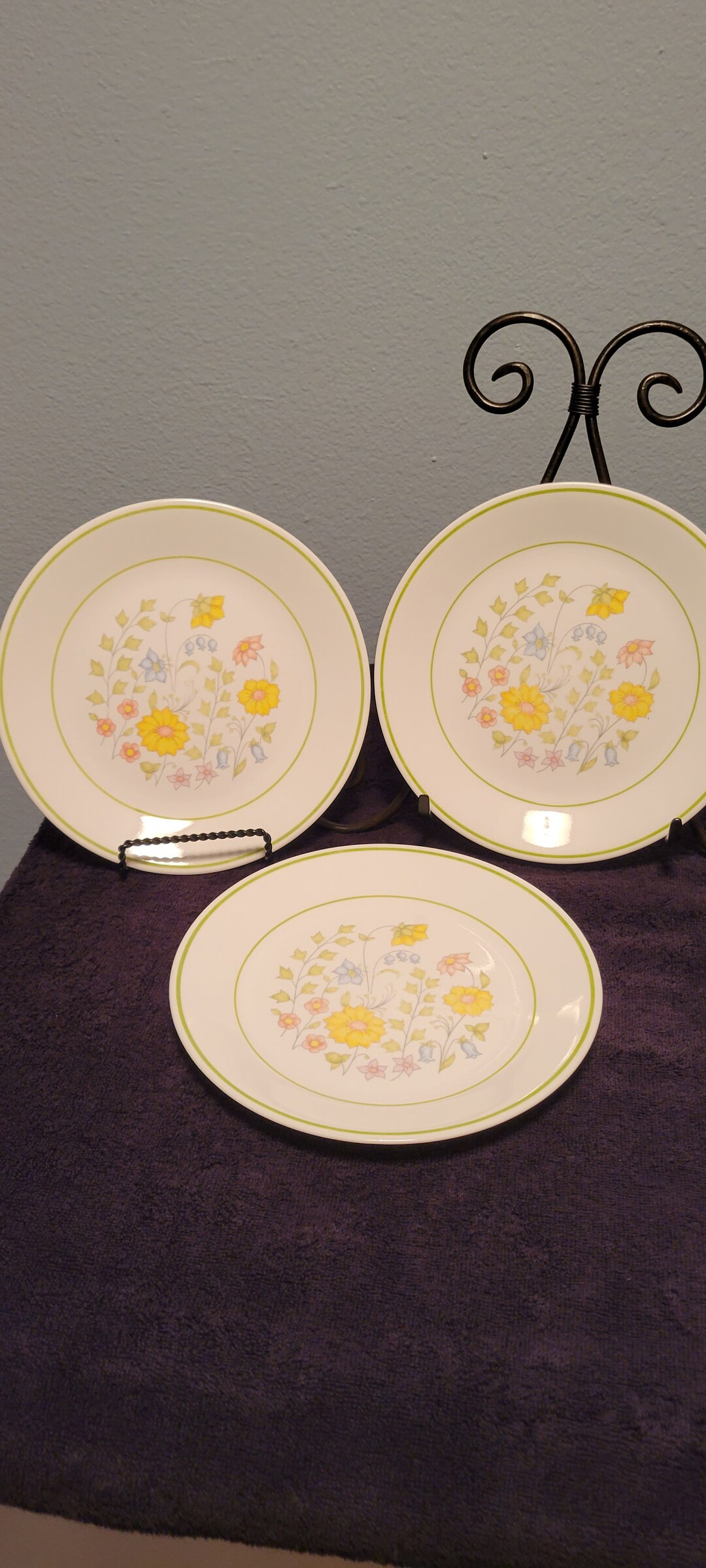 Vintage Corelle by Corning Spring Meadow---set of 3 - Etsy