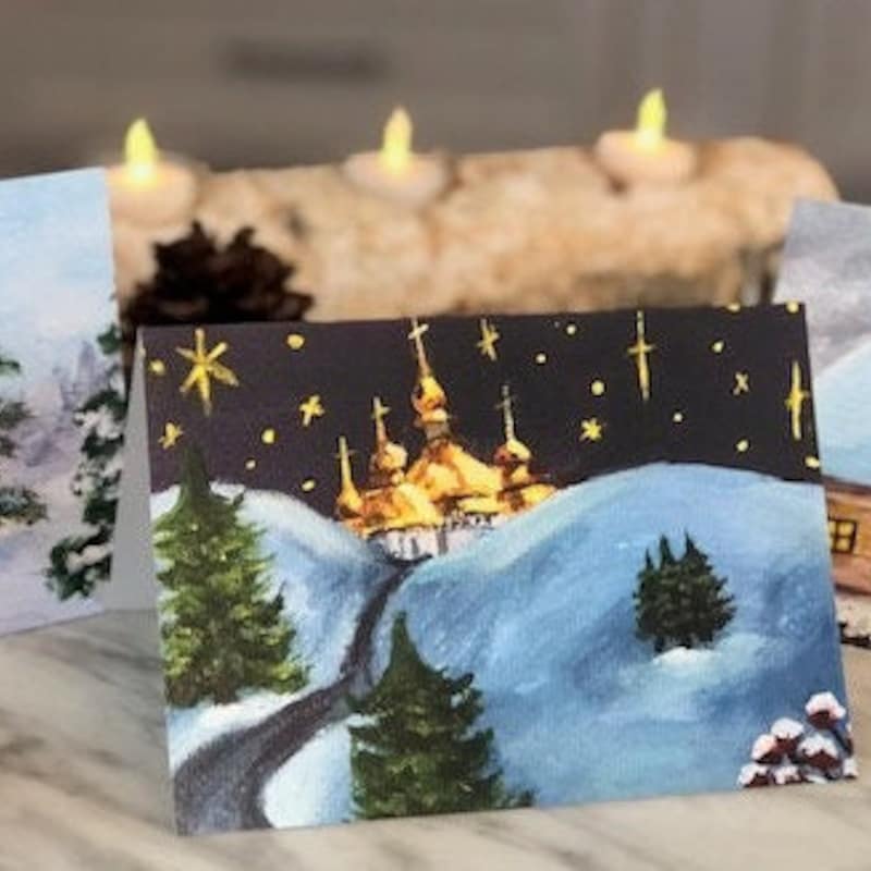 Winter Themed Cards - Etsy