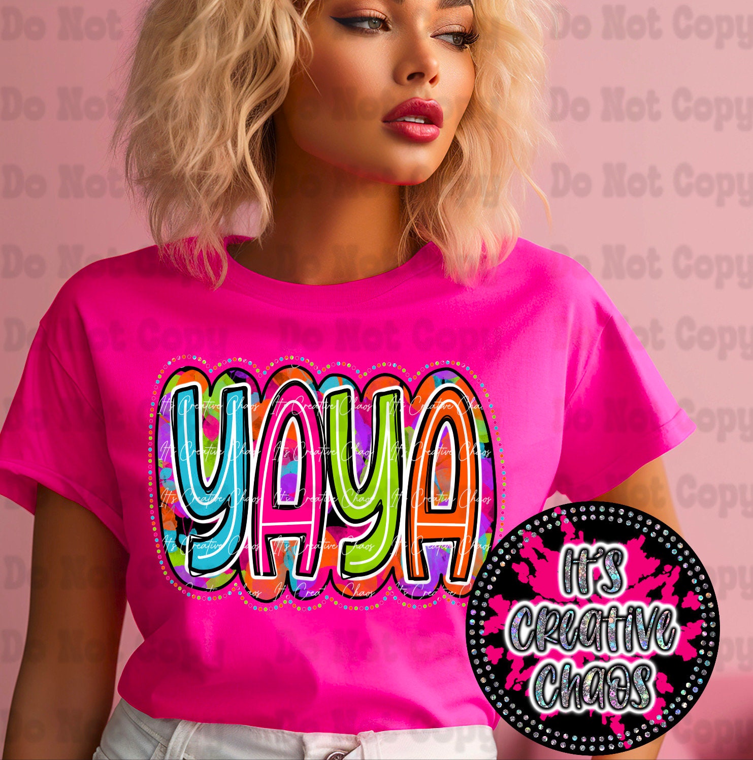 Yaya PNG, Bright Colors, Colorful Design, Mothers Day, 300 DPI, Instant ...