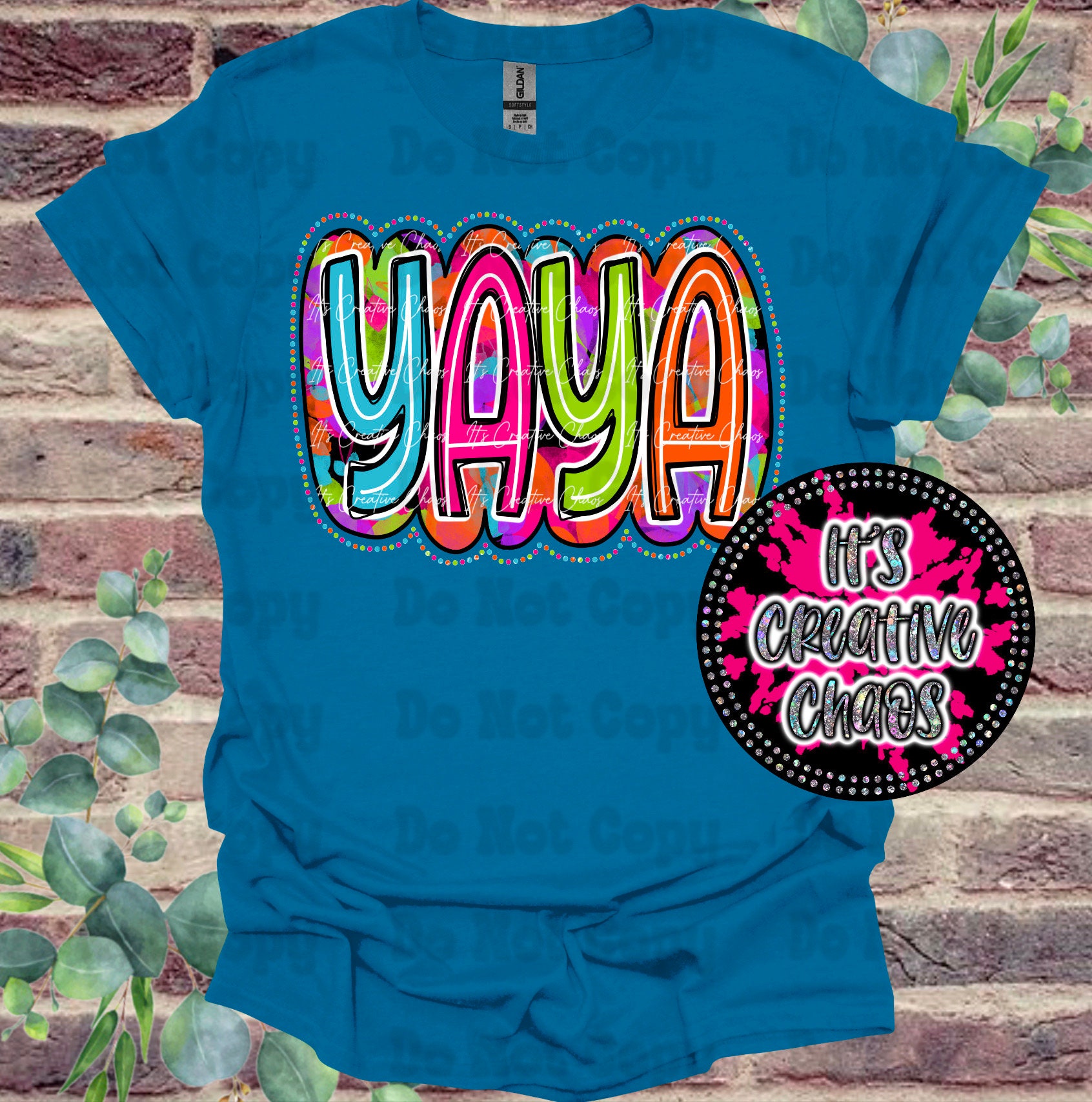 Yaya PNG, Bright Colors, Colorful Design, Mothers Day, 300 DPI, Instant ...