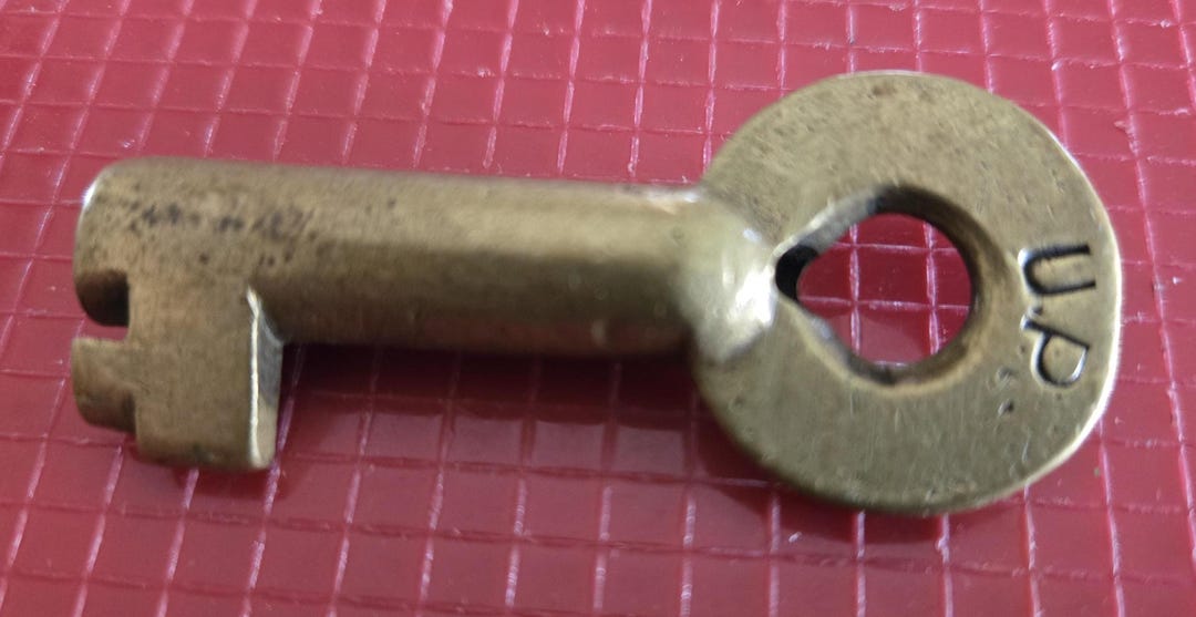 UP Brass Hollow Barrel Railroad Key ~ Free S/H #JM1236 - Etsy