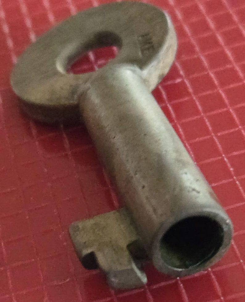 NKP Brass Hollow Barrel Railroad Key ~ Free S/H #SNR - Etsy