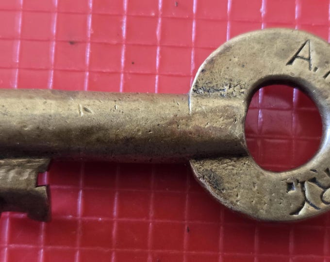 A.T.&S.F. RY. Brass Hollow Barrel Railroad Key ~ Free S/H #WOR - Etsy