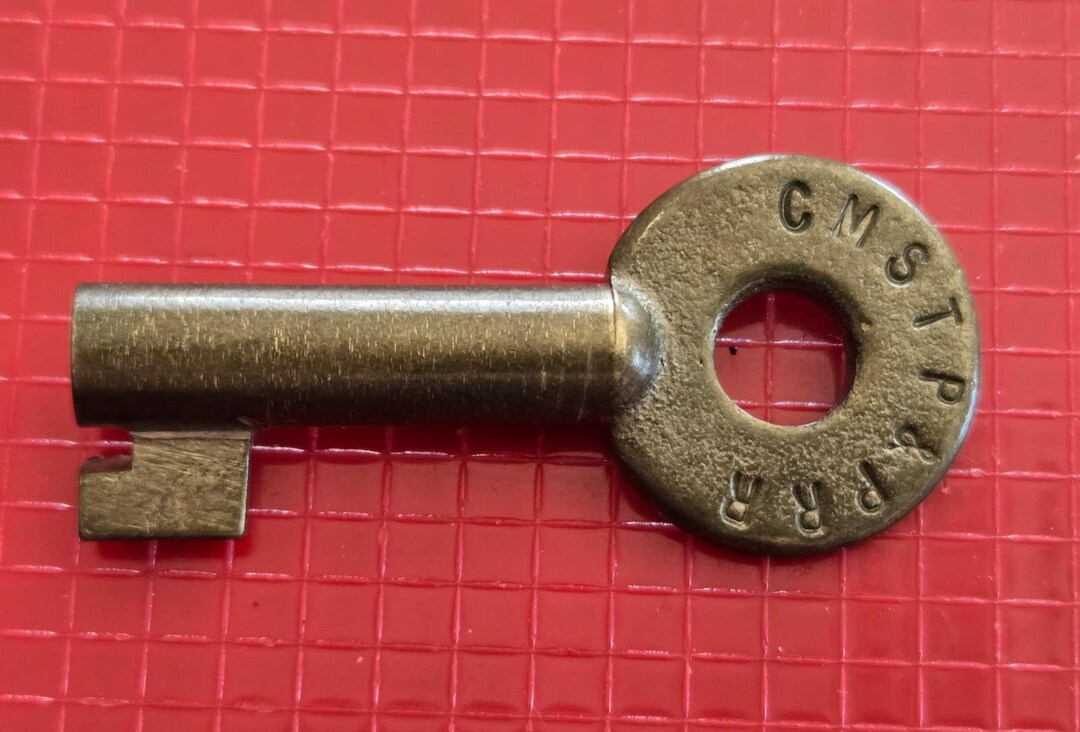 CMSTP&PRR Brass Hollow Barrel Railroad Key ~ Free S/H #LU - Etsy