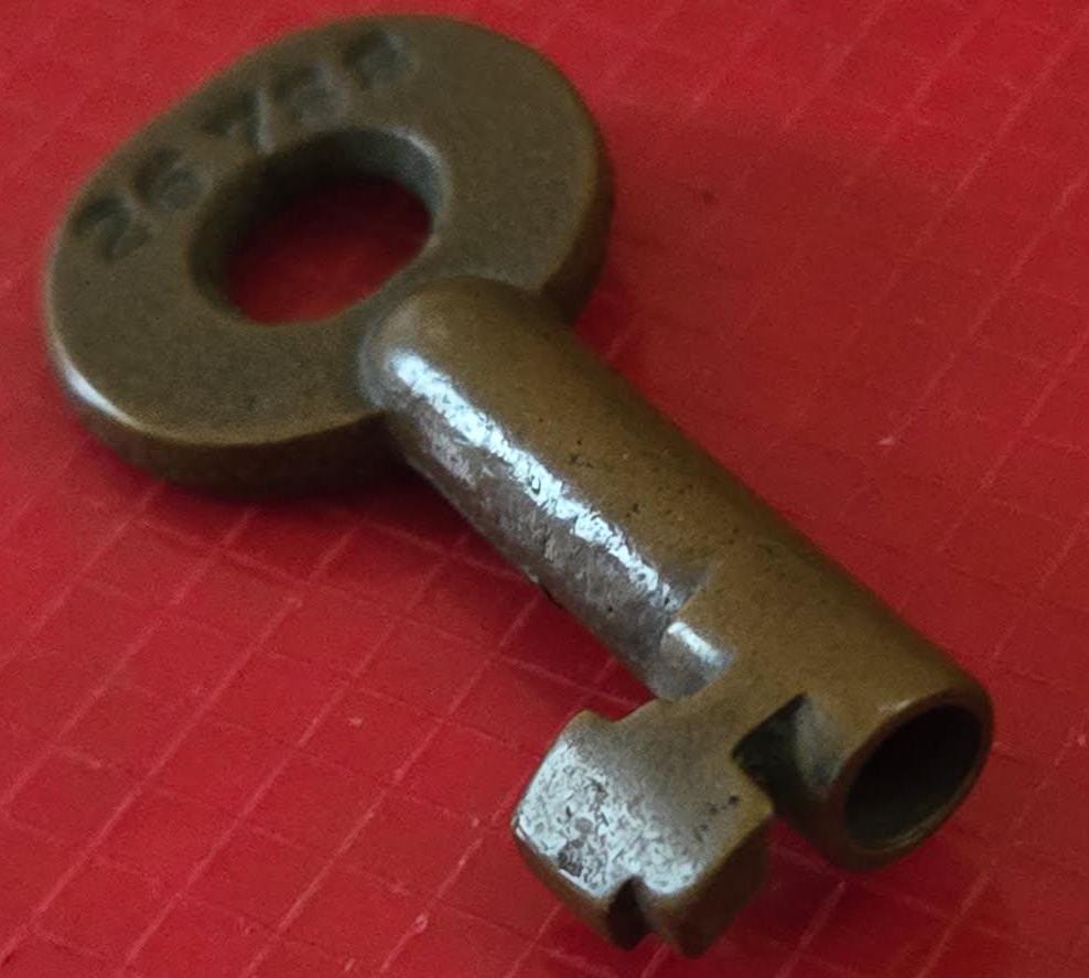 26788 Brass Hollow Barrel Railroad Key ~ Free S/H #GA472 - Etsy
