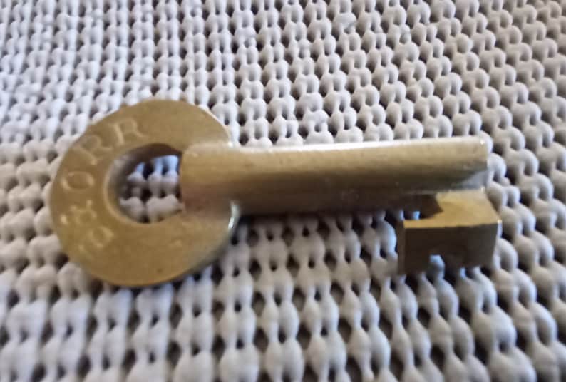 B&O RR Brass Hollow Barrel Railroad Key ~ Free S/H #3 - Etsy