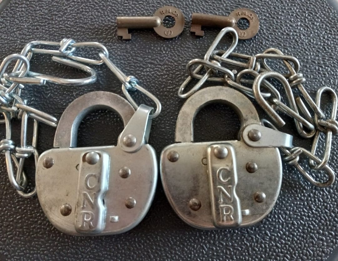 Lot of 2 CNR RR Railroad Switch Padlock and Keys Free S/H - Etsy