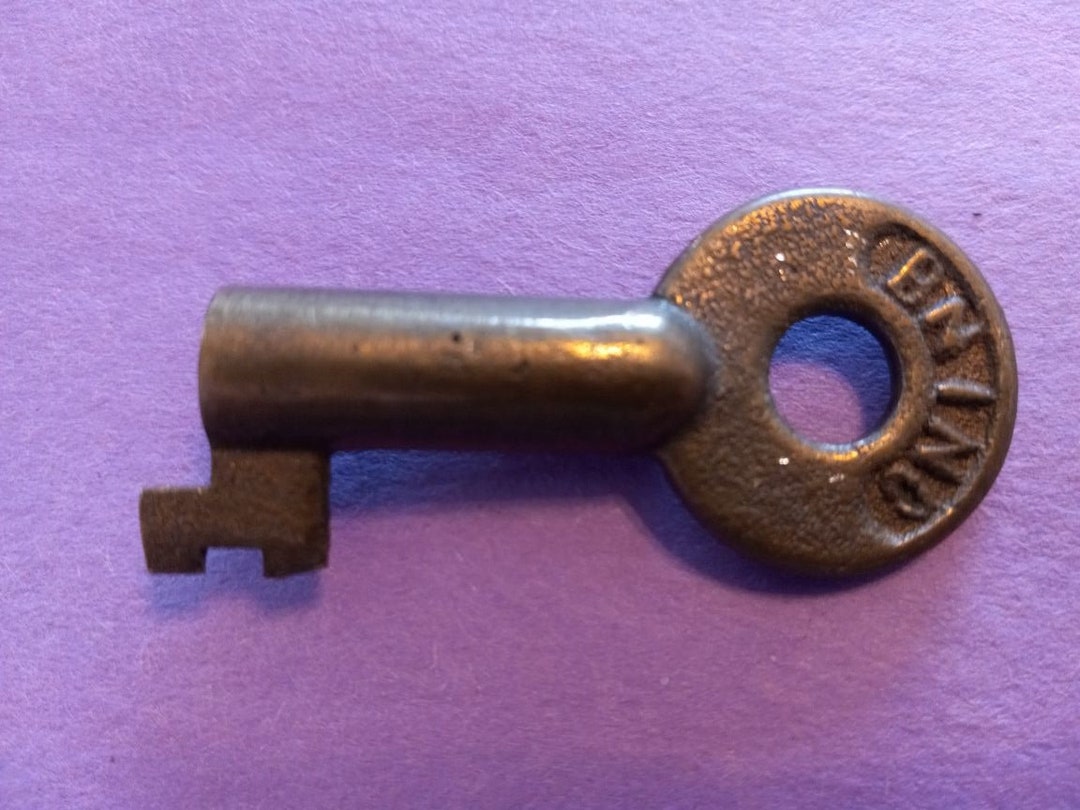BN INC Brass Hollow Barrel Railroad Key - Etsy