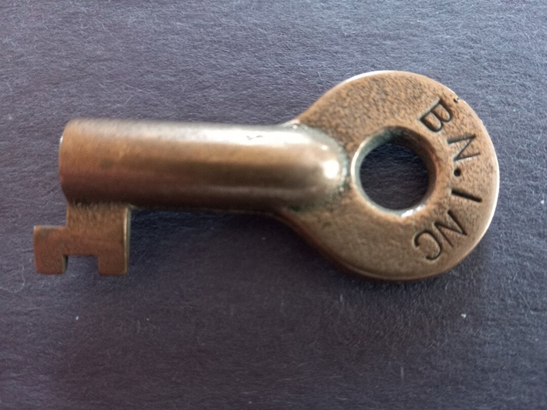 BN INC Brass Hollow Barrel Railroad Key ~ Free S/H #GP - Etsy