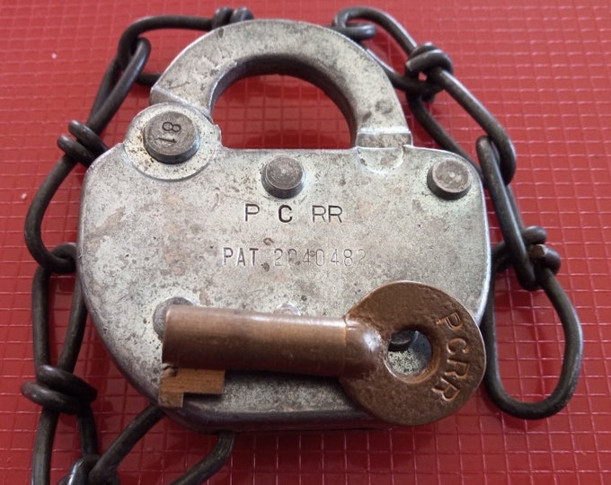 PC RR Railroad Padlock and Key ~ Free S/H #ABC391 - Etsy