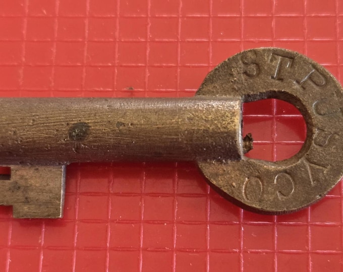 Slaymaker STPUSVCO Brass Hollow Barrel Railroad Key ~ Free S/H #SPH244 ...