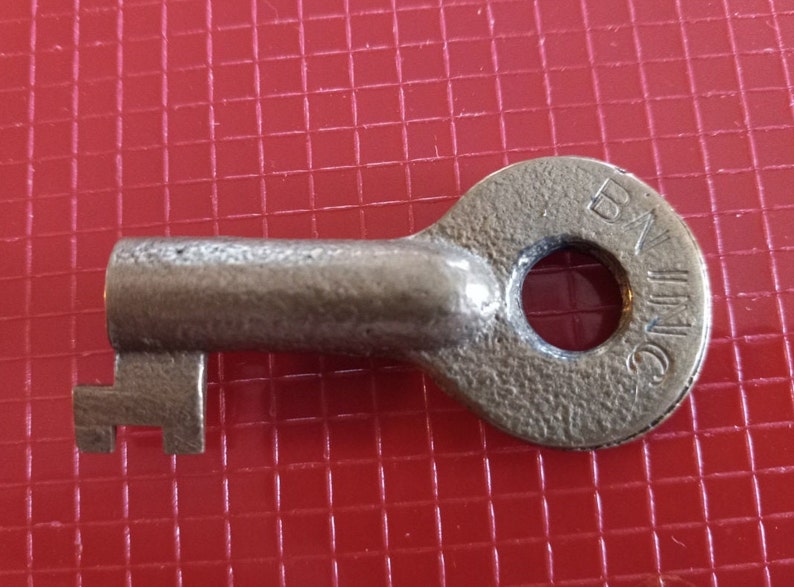 BN INC Brass Hollow Barrel Railroad Key ~ Free S/H #LJ - Etsy