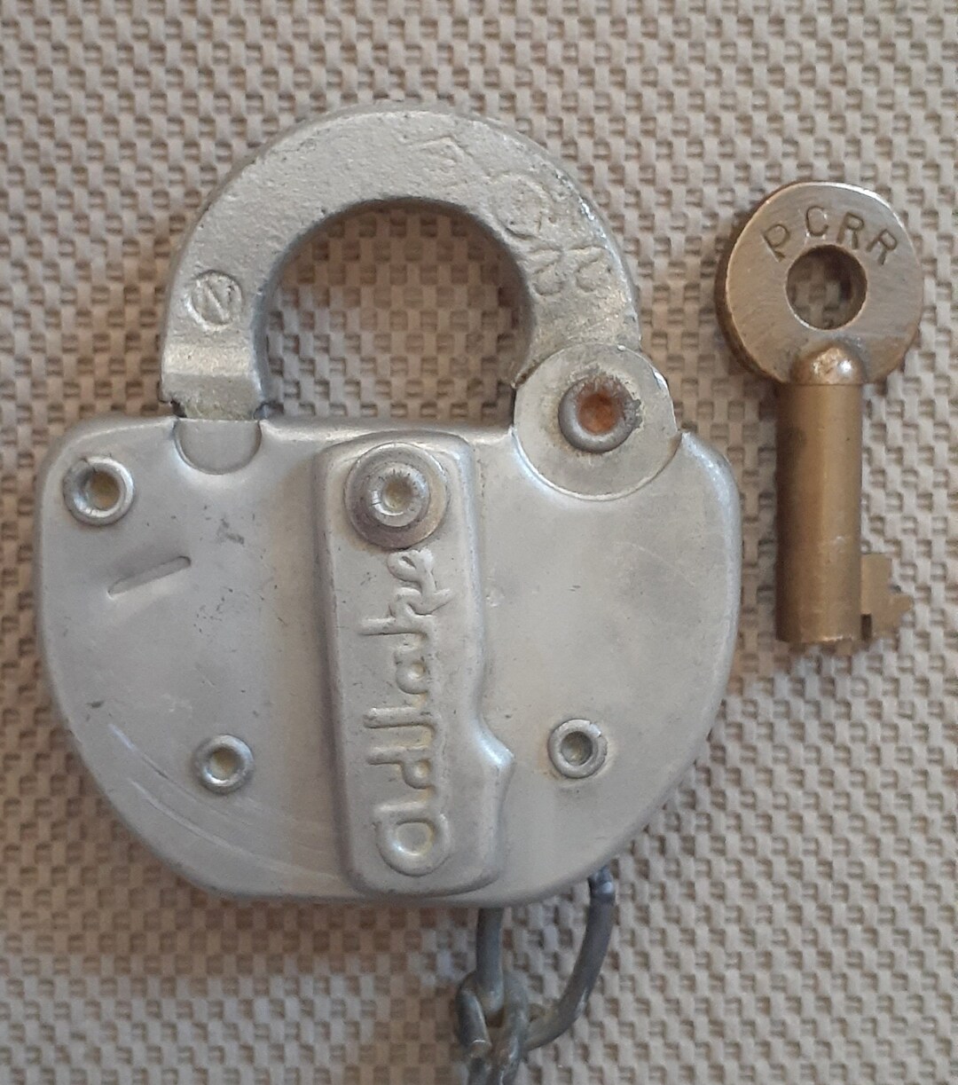 PCRR Railroad Padlock and Brass Hollow Barrel Key - Etsy