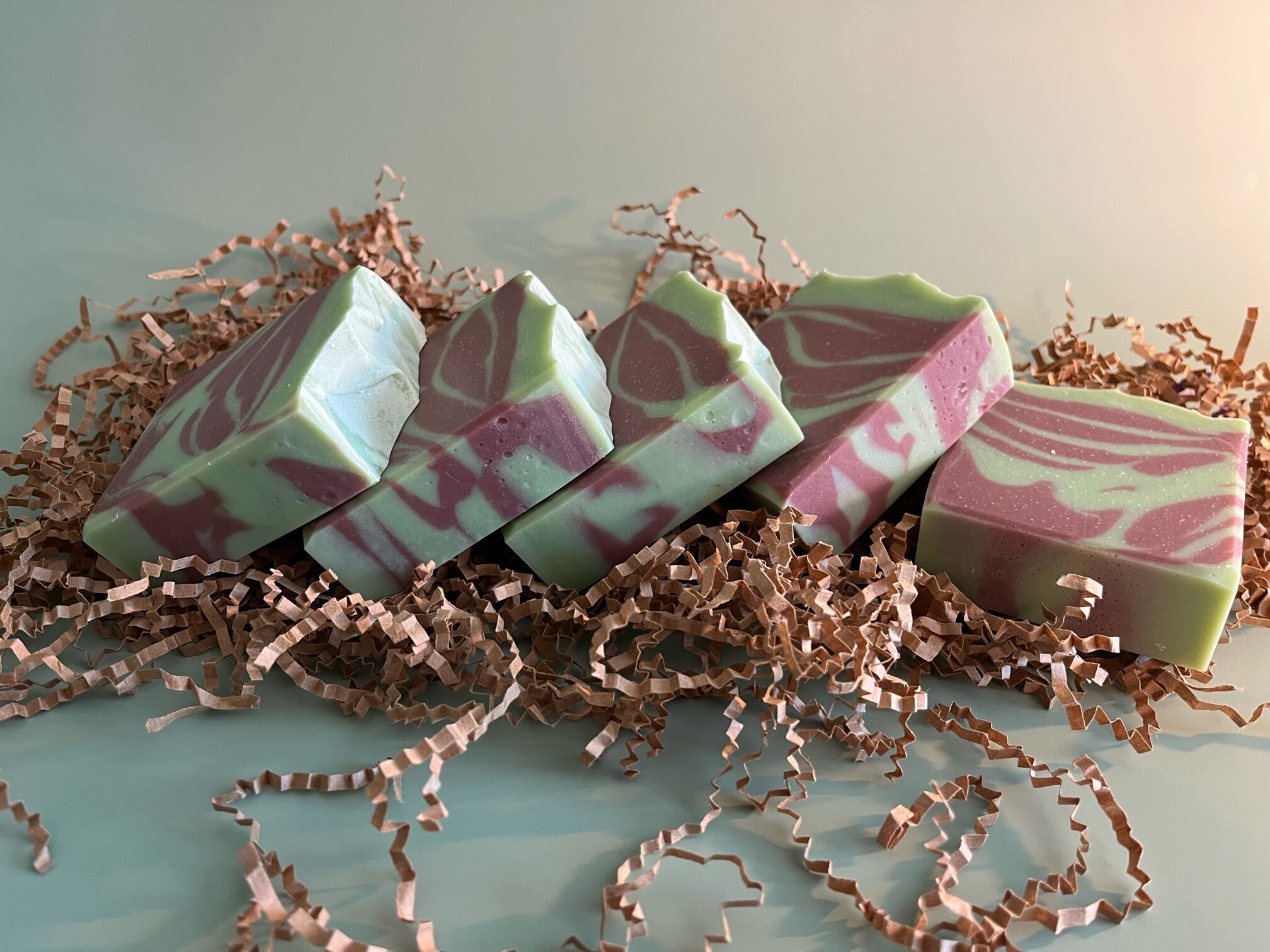 Green Irish Tweed Handmade Soap Bars, Vegan, Moisturizing, Cold Process ...