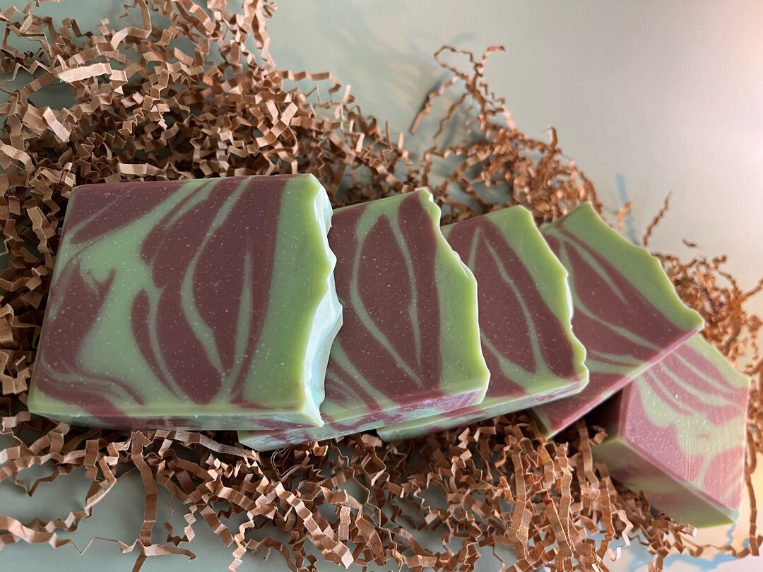 Green Irish Tweed Handmade Soap Bars, Vegan, Moisturizing, Cold Process ...