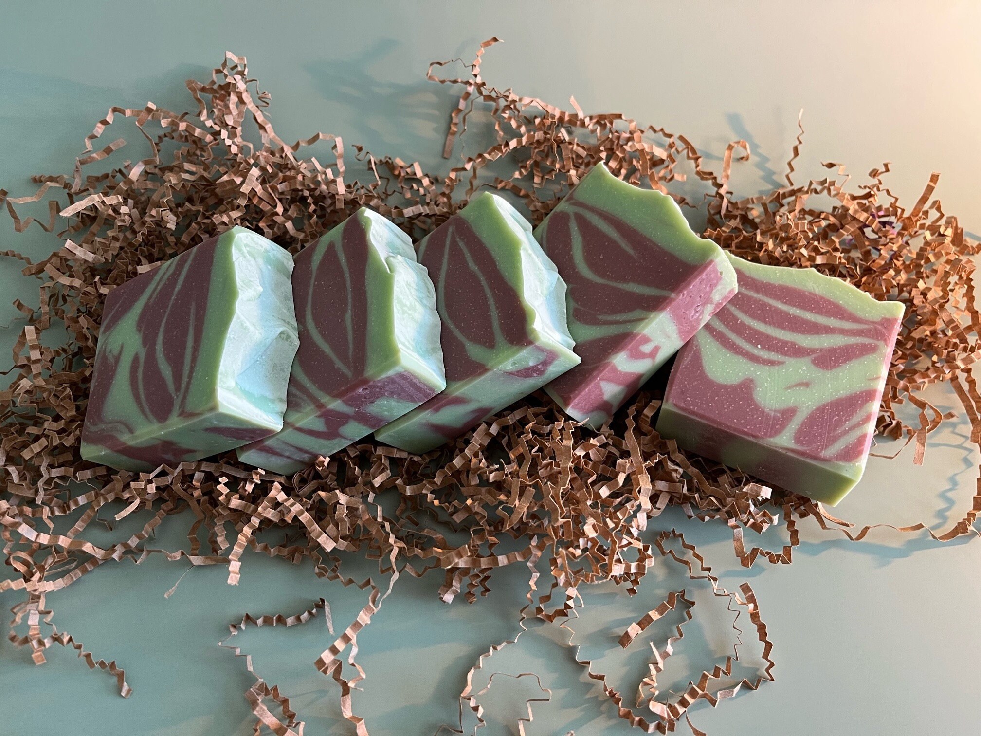 Green Irish Tweed Handmade Soap Bars, Vegan, Moisturizing, Cold Process ...