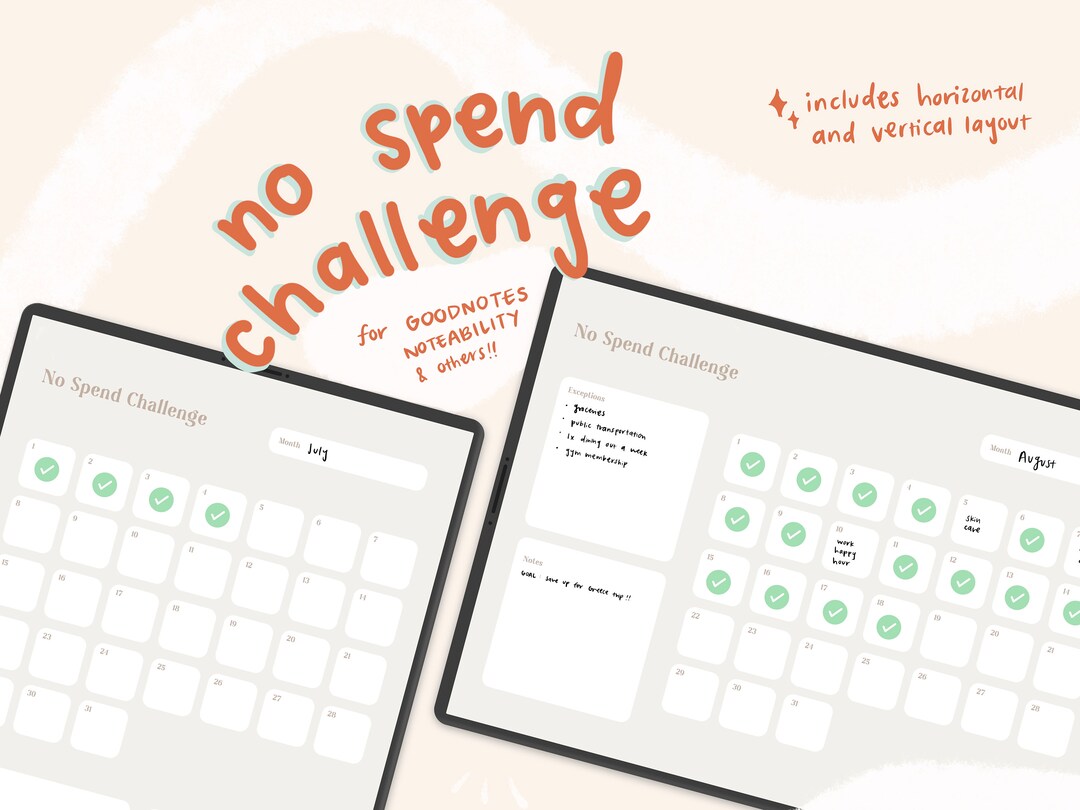 No Spend Challenge Tracker | Budgeting | Simple Budget Tracker | Money ...