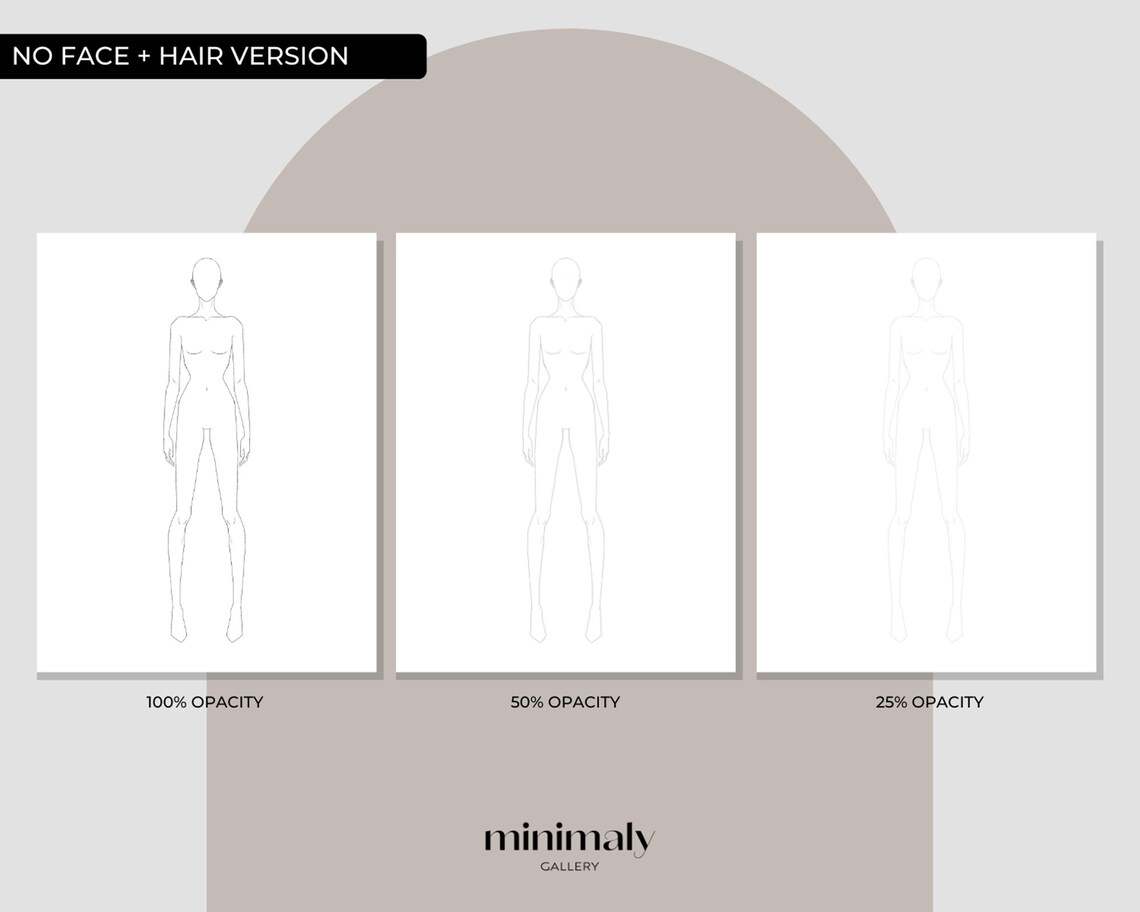 Fashion Figure Template 9 Heads Fashion Croquis Female Standing Pose ...