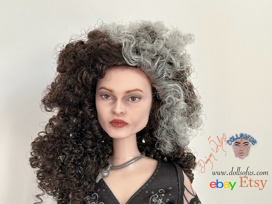 Belatrix Lestrange Realistic Repainted Barbie Doll With With Her ...