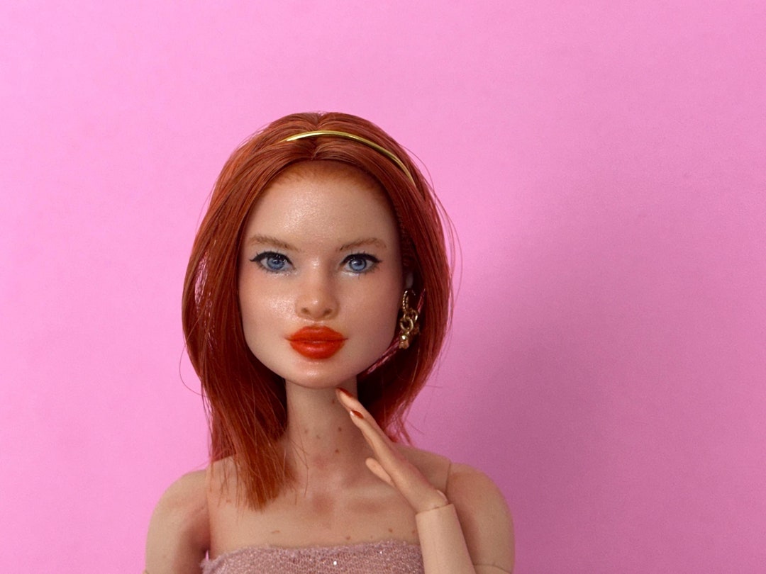 Custom Doll Art Doll Red Copper Hair Colour Hand Painted Doll Posable ...
