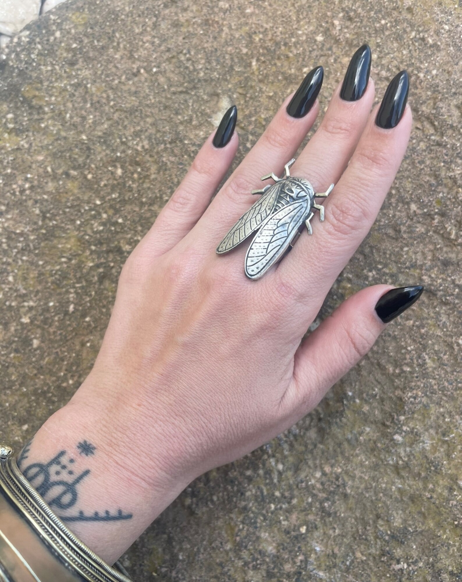 Beetle Ring Bug Jewelry Silver Statement Ring Adjustable Ring - Etsy UK