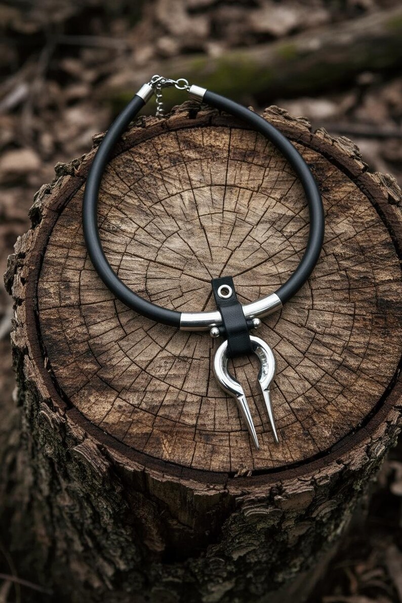 Spike Chain Choker Necklace| Gothic Jewelry| Spike Necklace| Punk ...