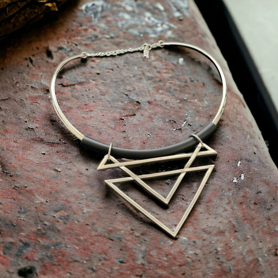 Stainless Steel Choker Necklace| Gift for Her| Statement Silver Choker ...