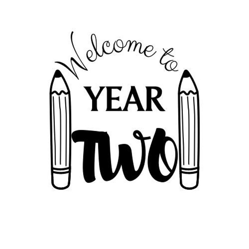 Welcome to Year 2 SVG School PNG Digital Download Two - Etsy New Zealand