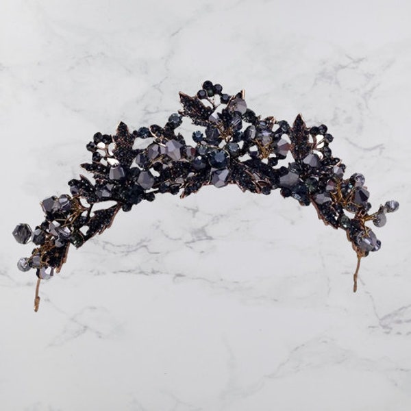 Black Tiara - Etsy