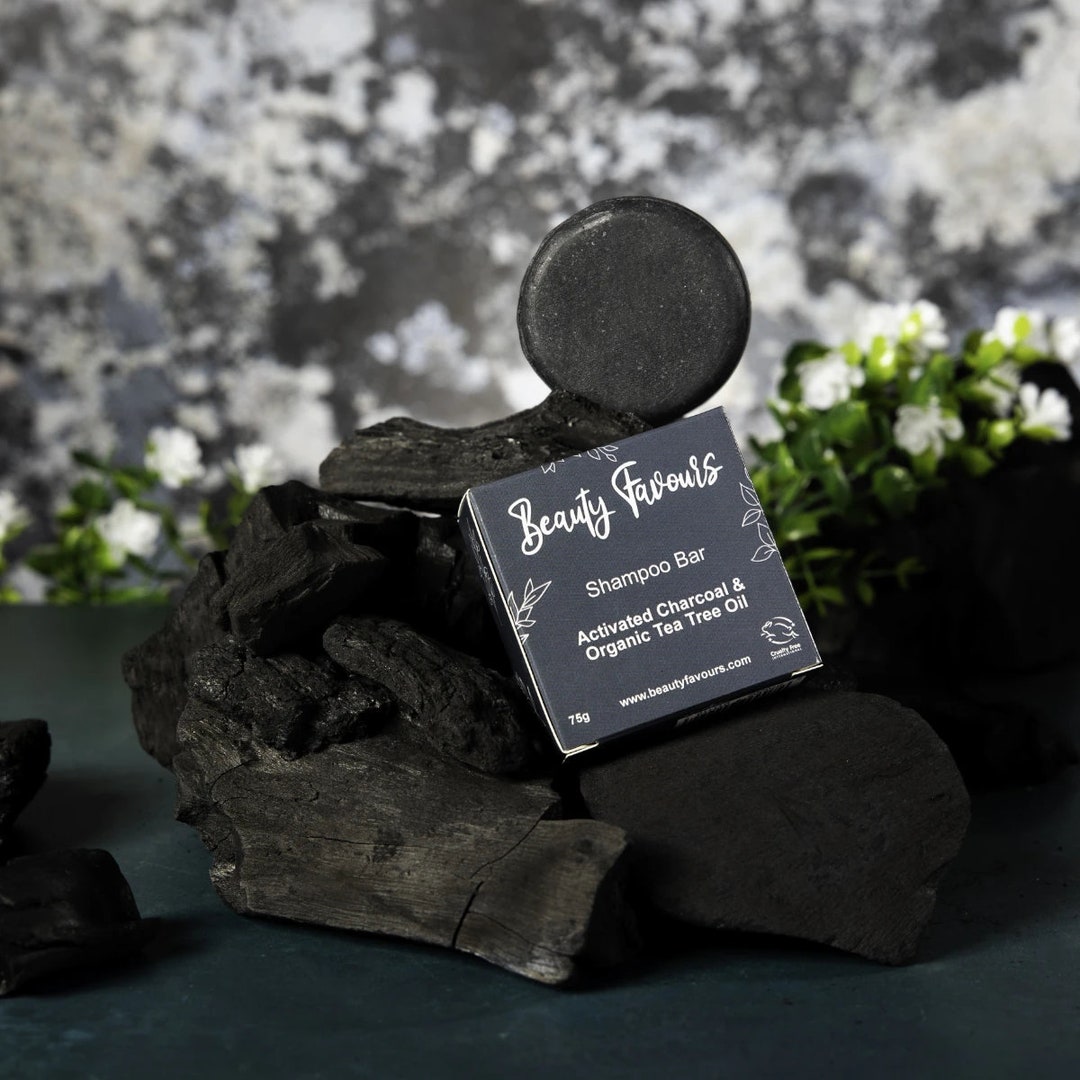 Charcoal and Organic Tea Tree Luxury Shampoo Bar Sensitive Scalp ...