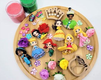 Princess Play Dough Sensory Kit - Etsy