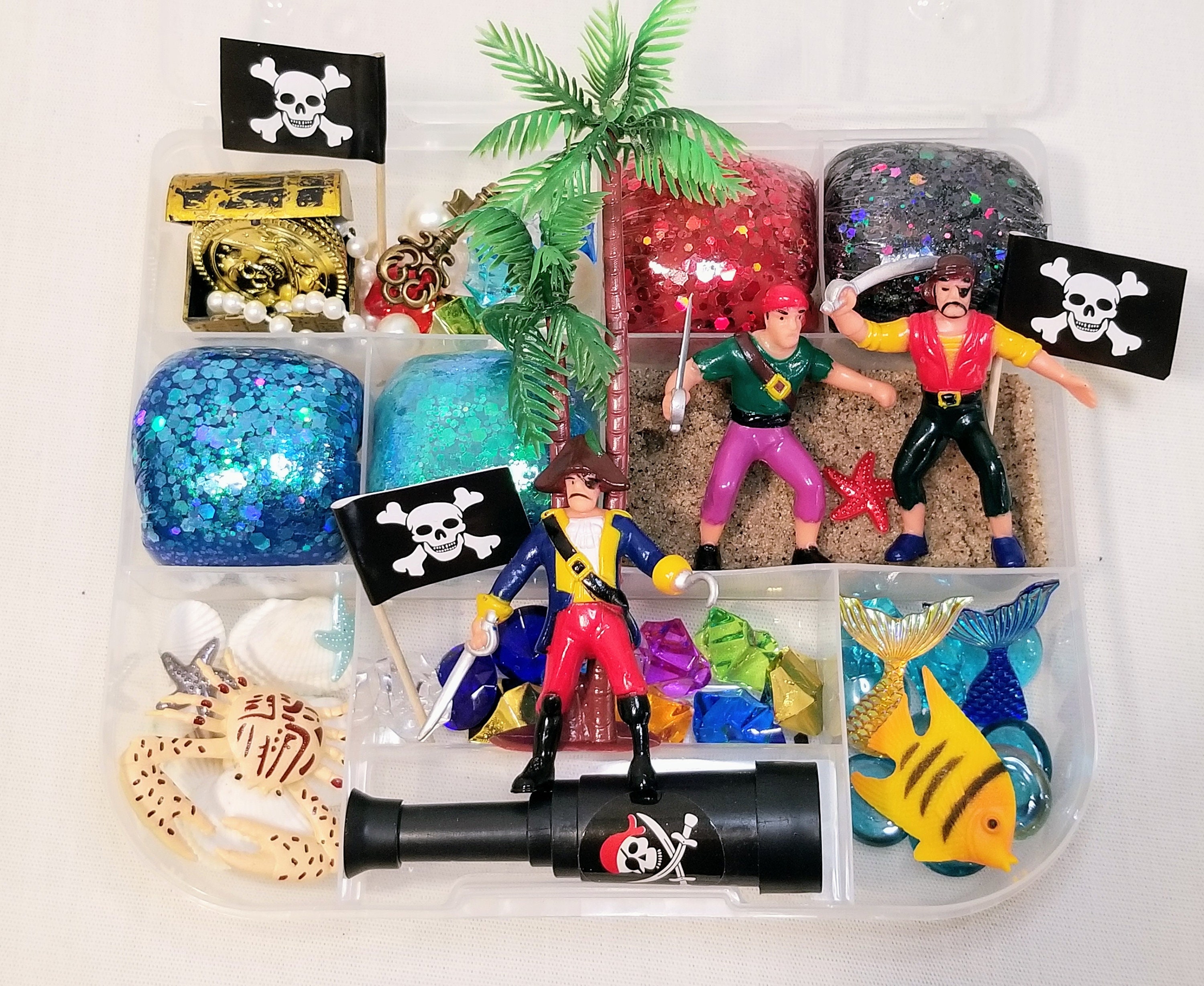 Pirate Treasure Play Dough Kit Pirates Playdough Kit - Etsy