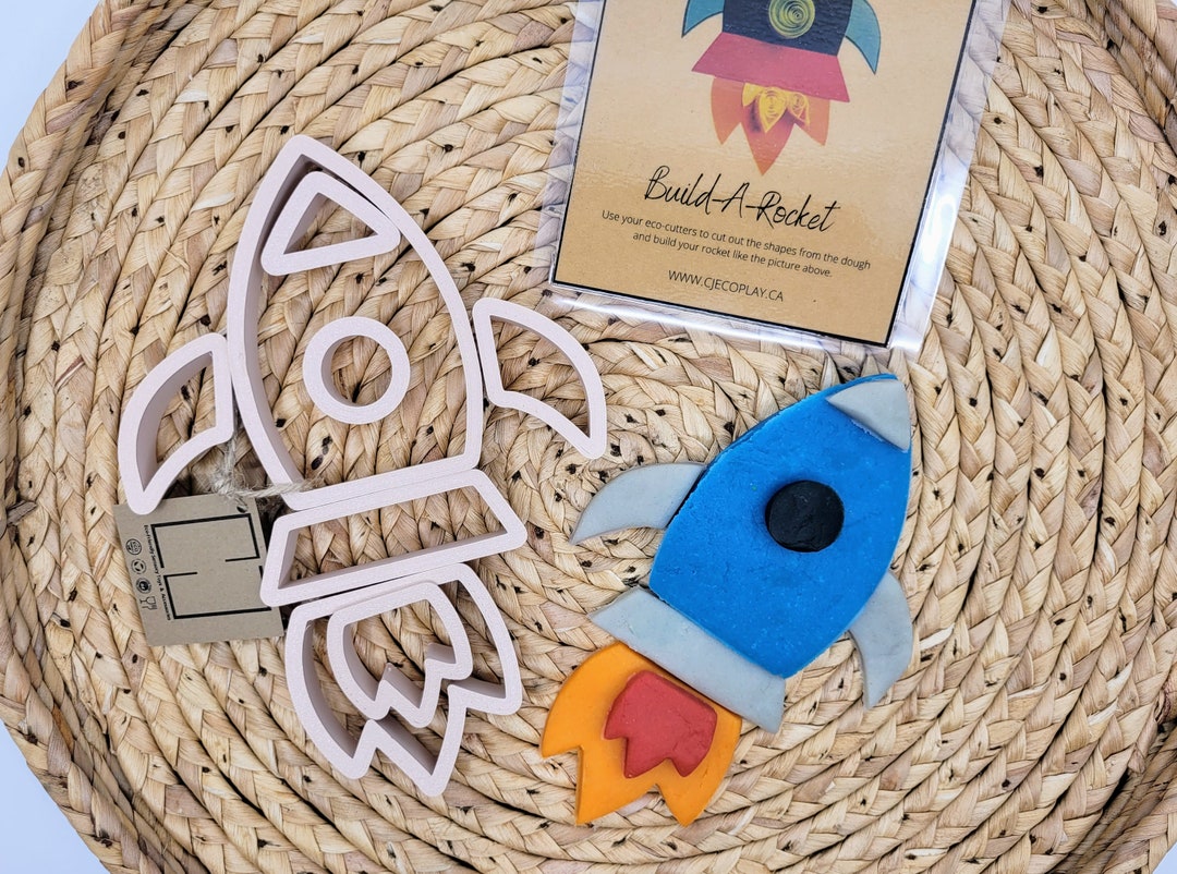 Space, Outer Space, Build a Rocket Playdough Cutter, Cookie Cutter ...