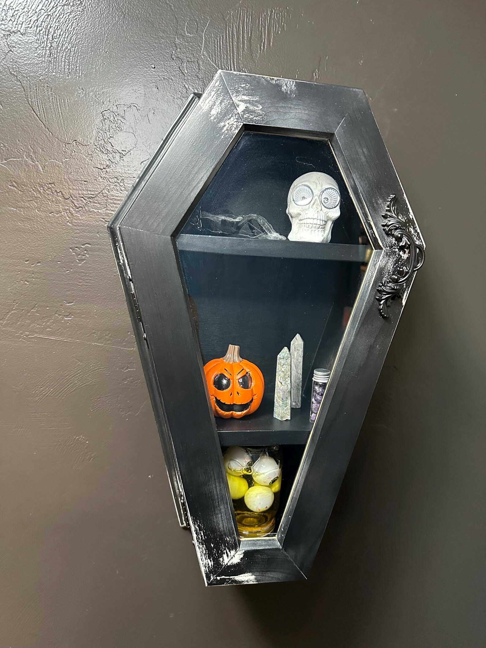 Handcrafted Gothic Display Coffin Cabinet - Etsy